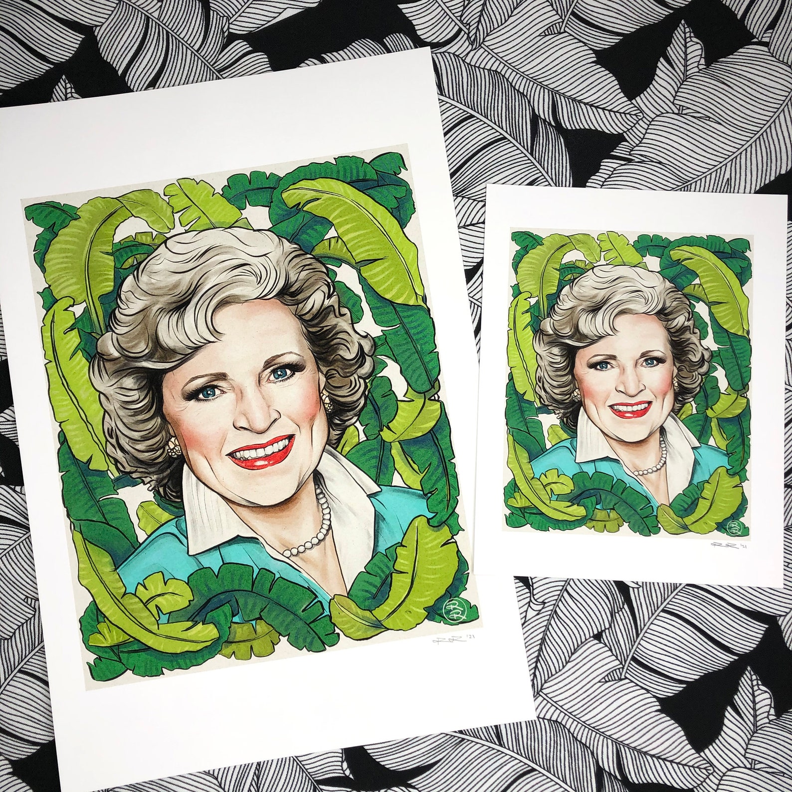 Betty White Portrait Art Print - Etsy