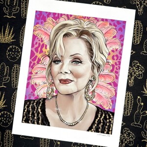 Jean Smart Deborah Vance Portrait Art Print - Etsy
