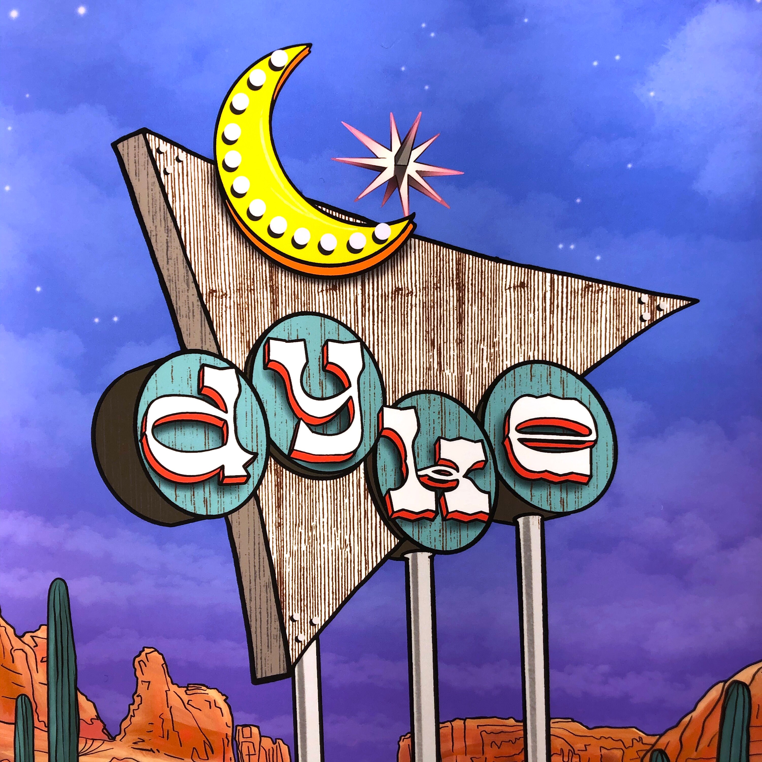Desert Dyke Sign Art Print - Etsy