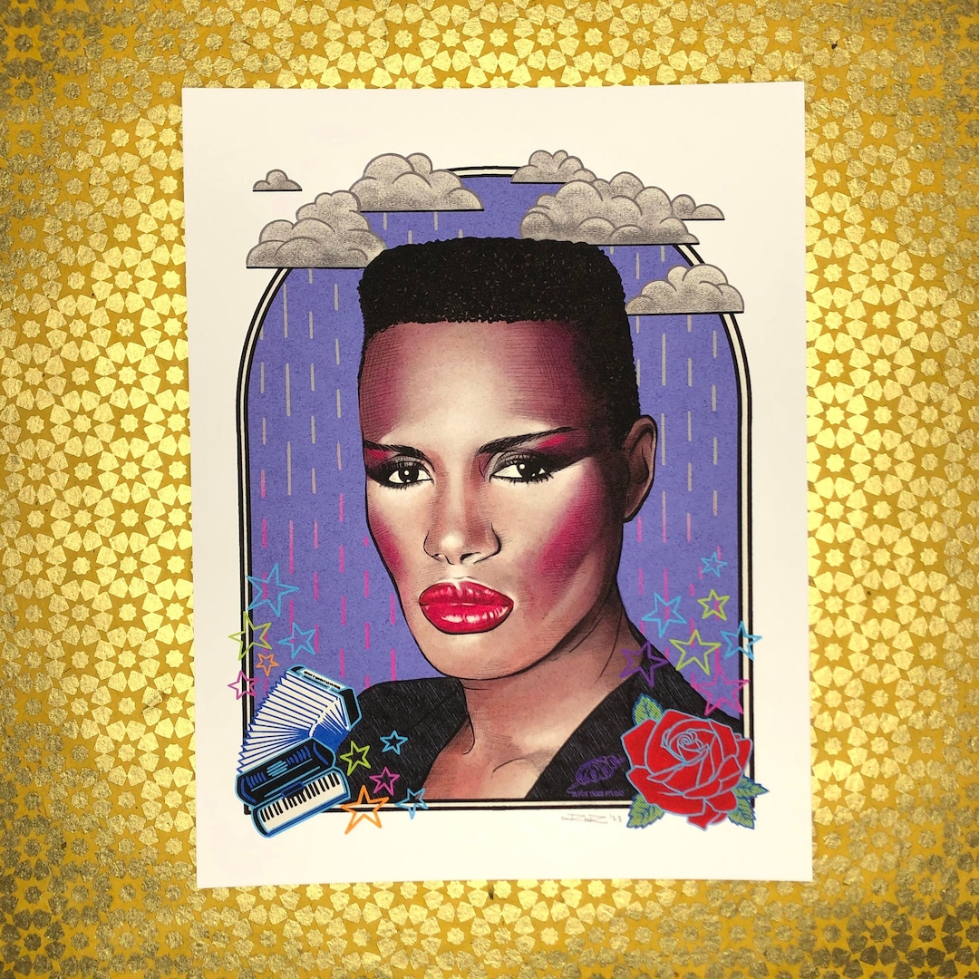 Grace Jones Portrait Art Print - Etsy