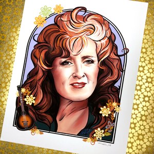 Bonnie Raitt Portrait Art Print - Etsy