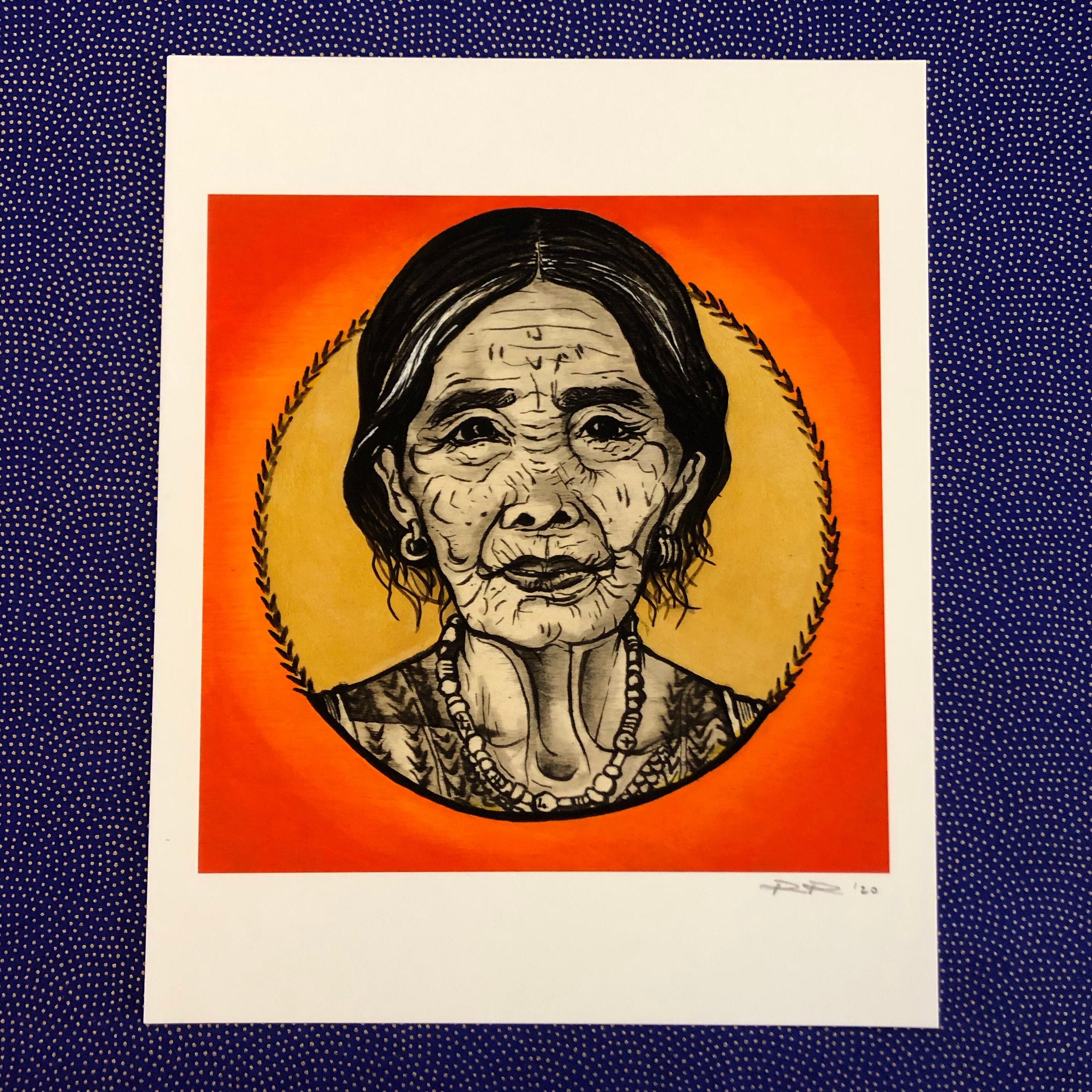 Whang-od Portrait Art Print - Etsy