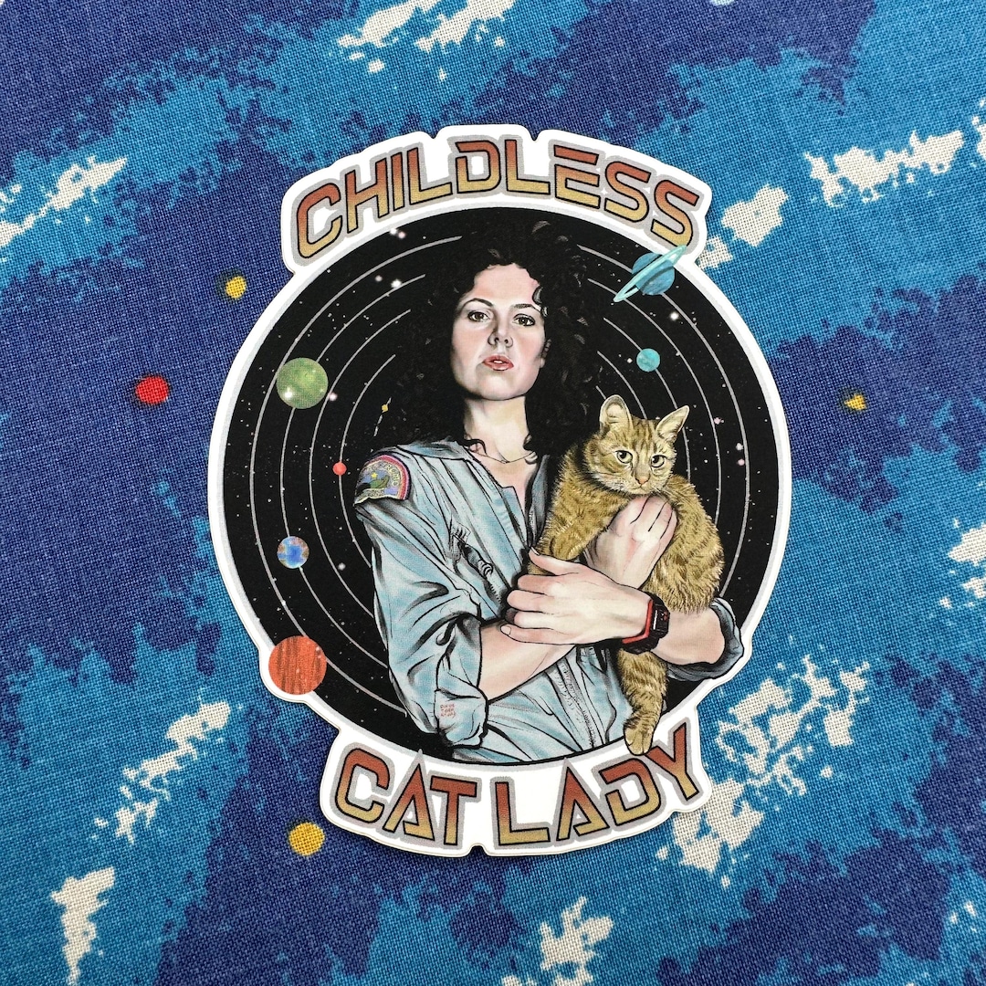 Childless Cat Lady - Ripley & Jonesy ALIEN Vinyl Sticker - Etsy