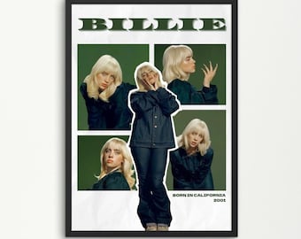 Digital Billie Eilish Poster - Etsy UK