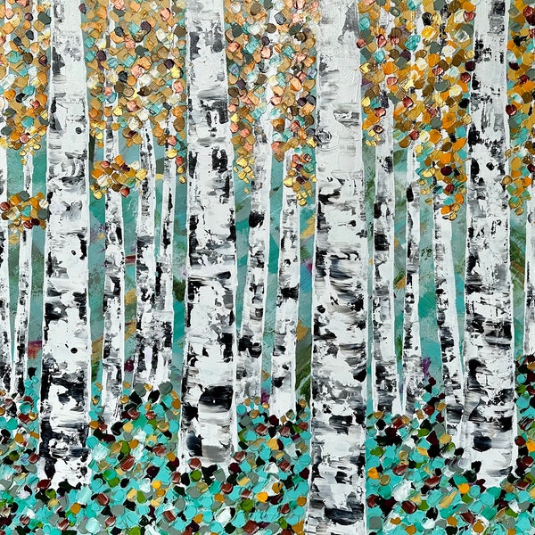 Aspen Tree Painting - Etsy