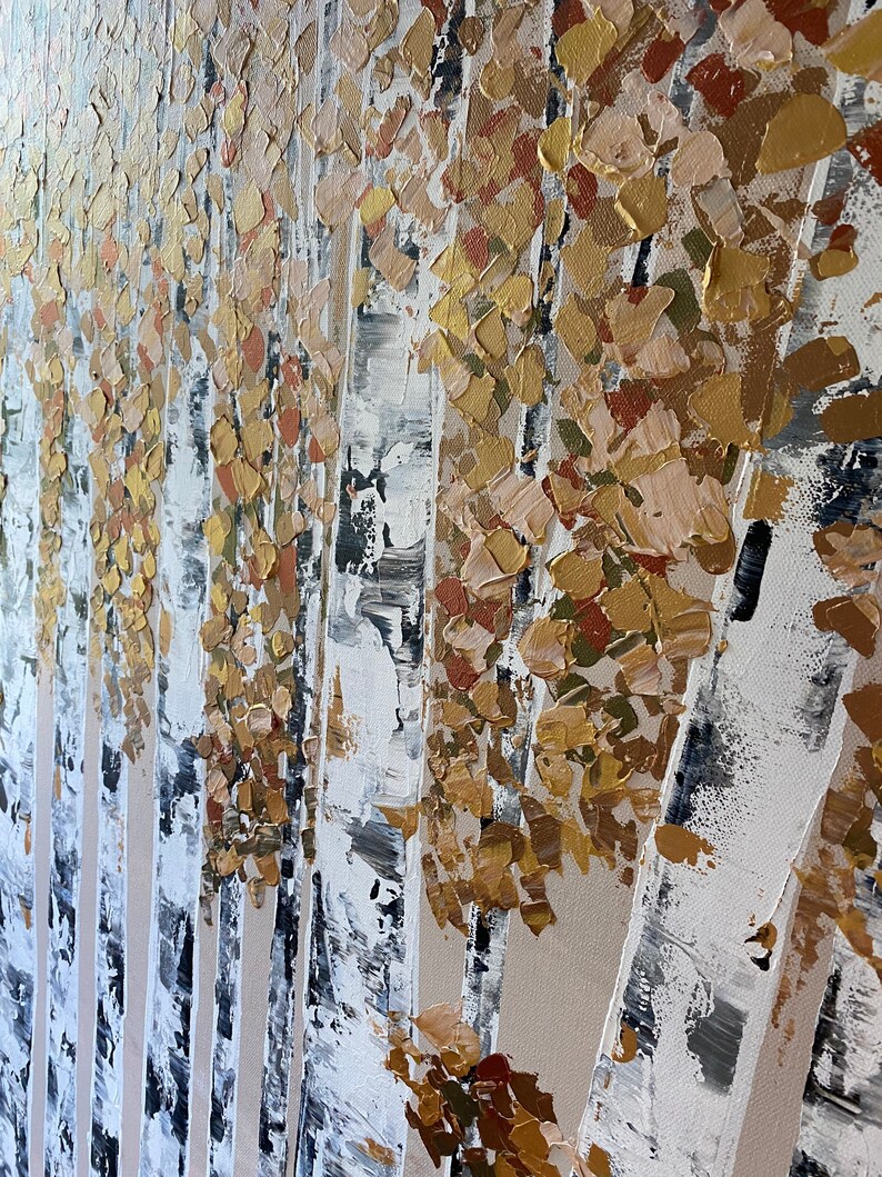 Original Large Fall Tree Painting Abstract Nature Tree Art | Etsy