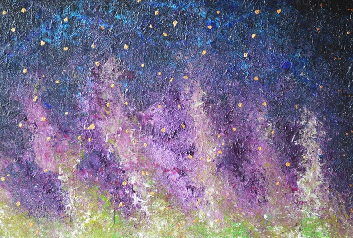 Original Aurora Borealis Abstract Modern Wall Art Galaxy Wanderlust ...