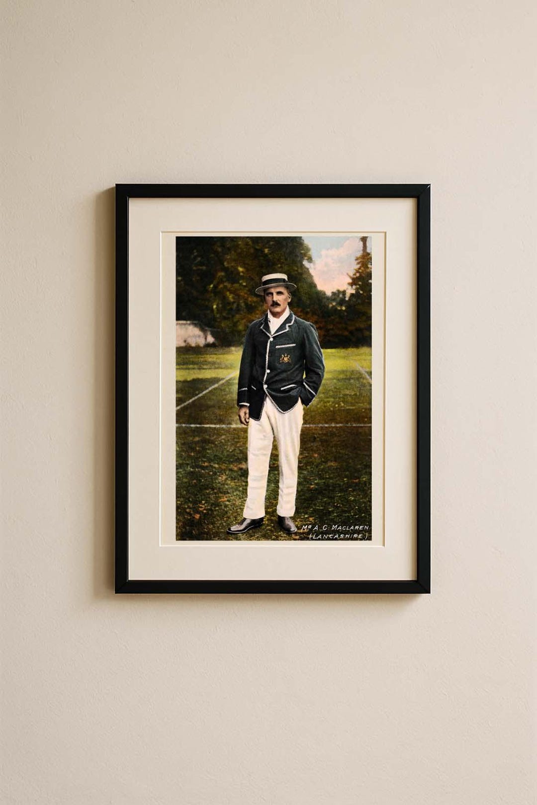 Vintage Cricket Print - Archie Maclaren Cricketer C1905 – Digital ...