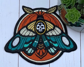 Death Moth Embroidery - Etsy