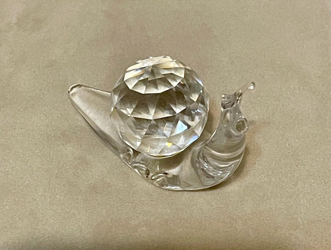Swarovski Crystal Snail Figurine – Sparkling Collectible Charm - Etsy
