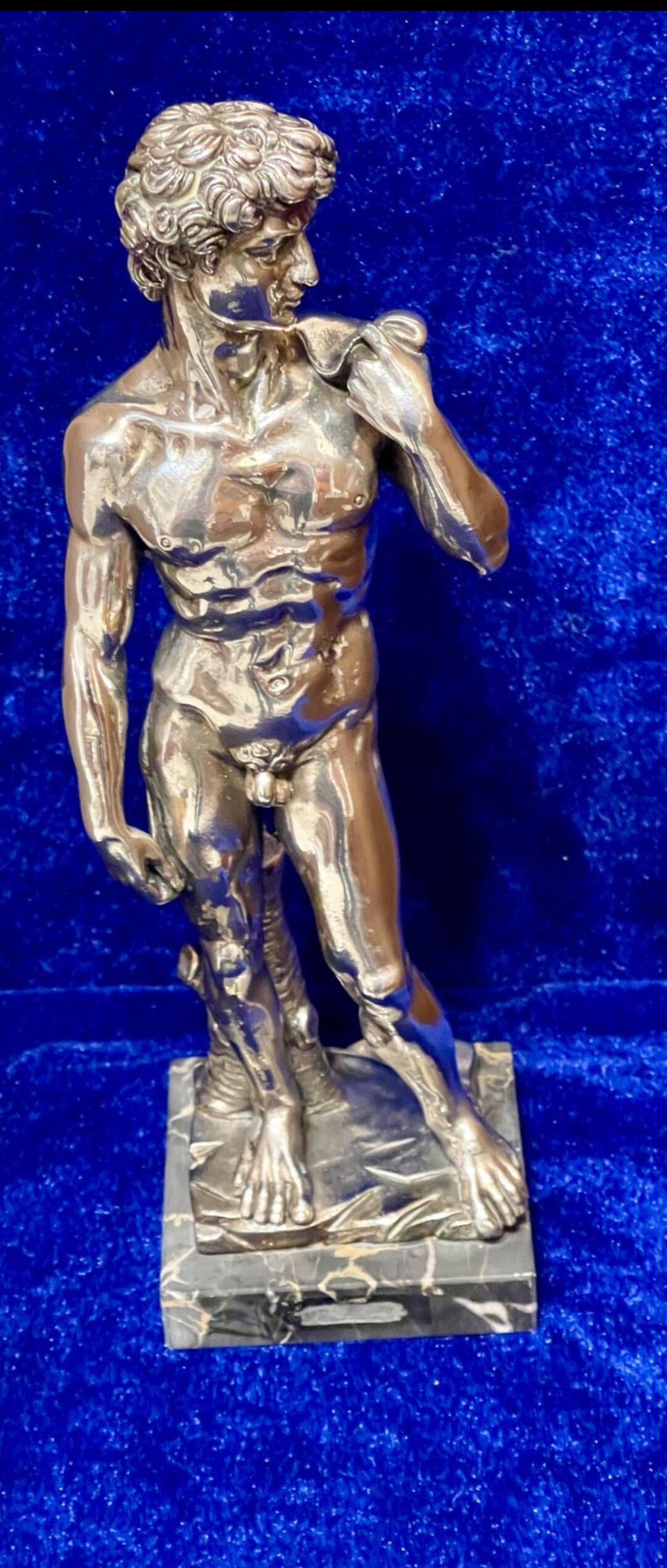 Scultura in argento italiano “David” da Michelangelo – Morpier * – 925 ...