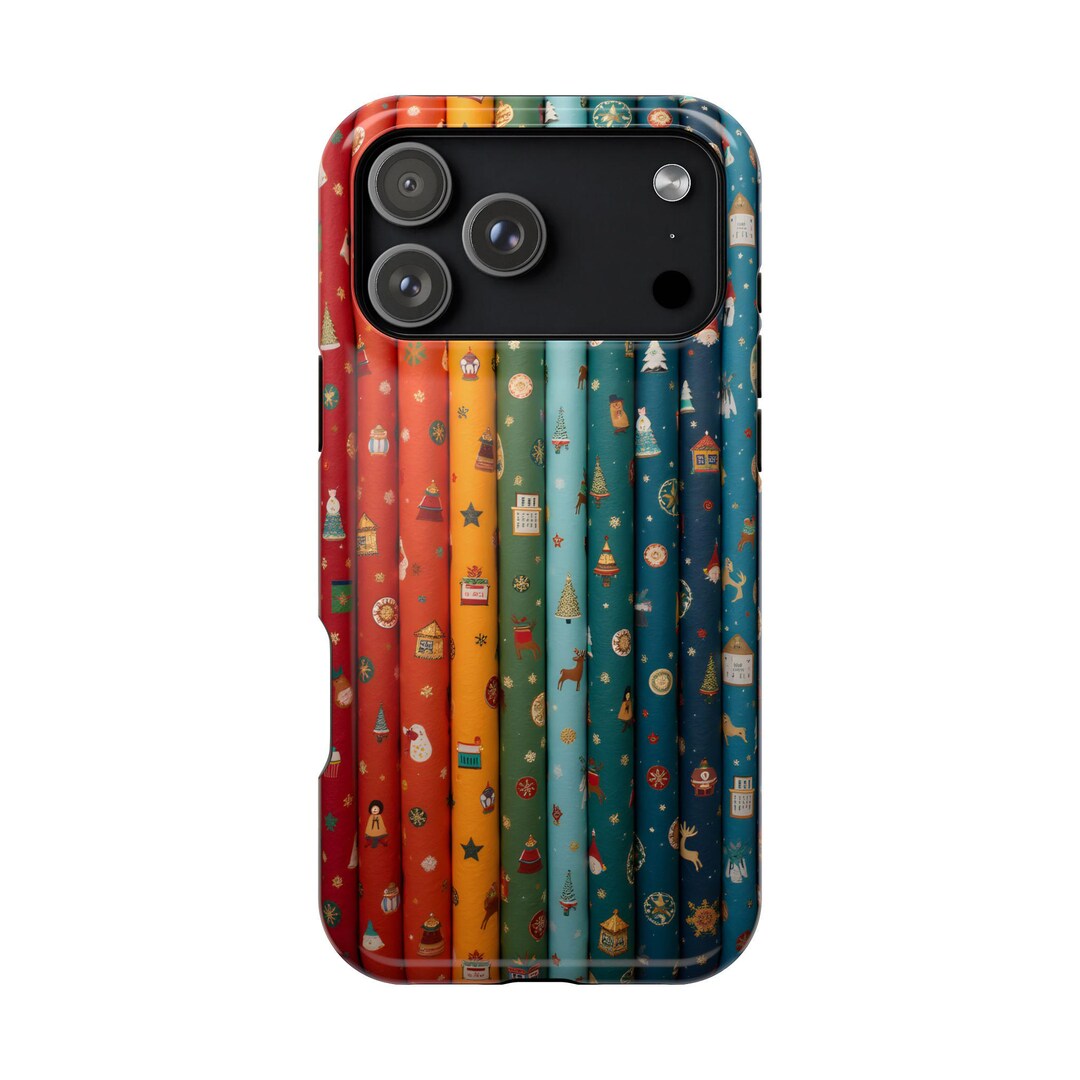 Christmas Wrapping Paper Design Phone Case: iPhone Android Samsung - Etsy