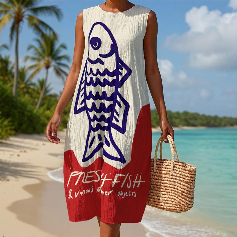 Fish Womens Dress - Etsy UK