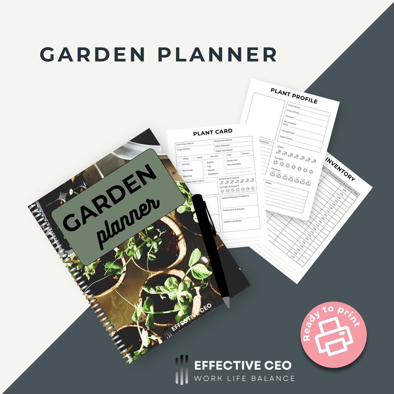 Garden Planner Printable: Seed Inventory, Harvest Tracker & Seasonal ...