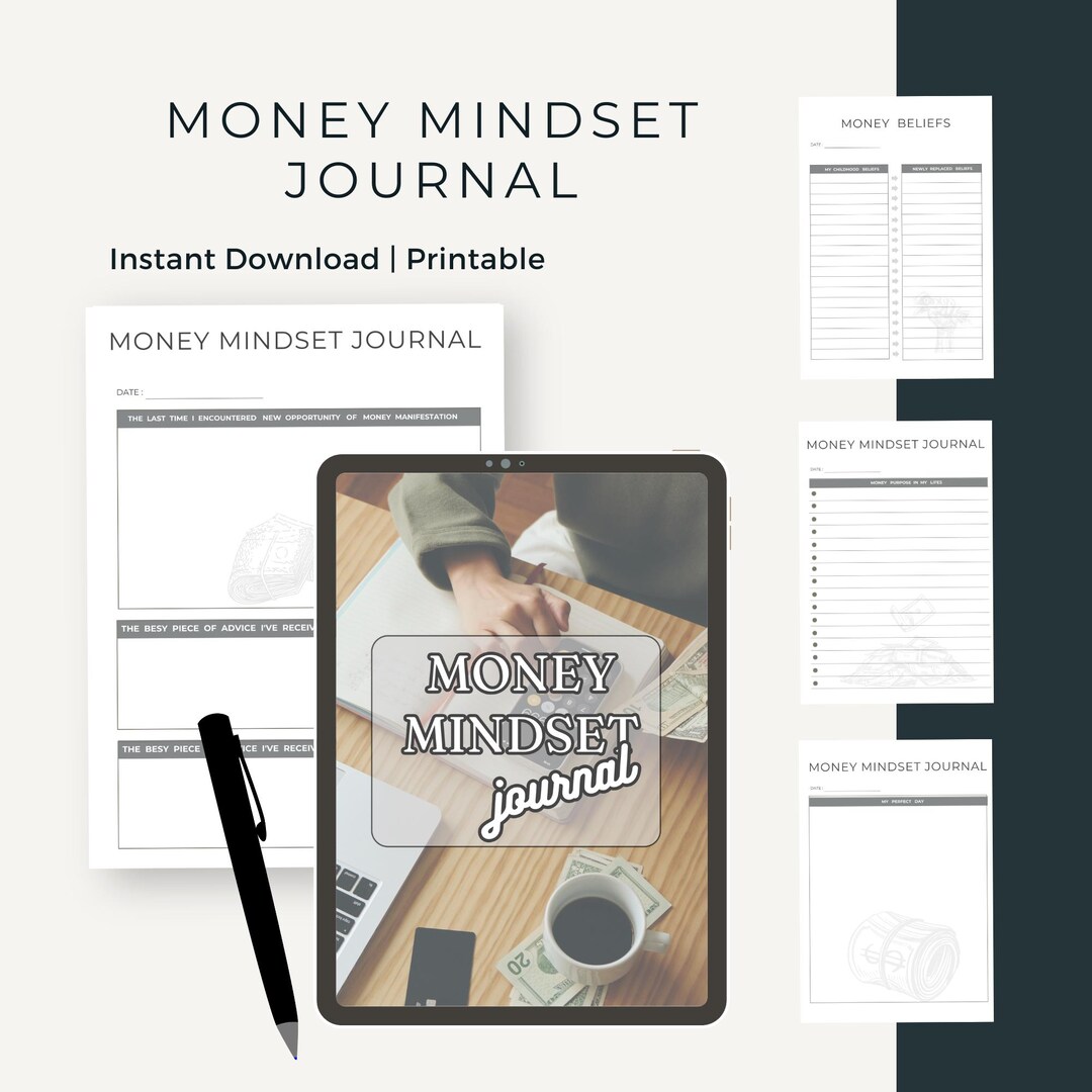 Money Mindset Journal: Budget Planner With Affirmations (PDF Download ...