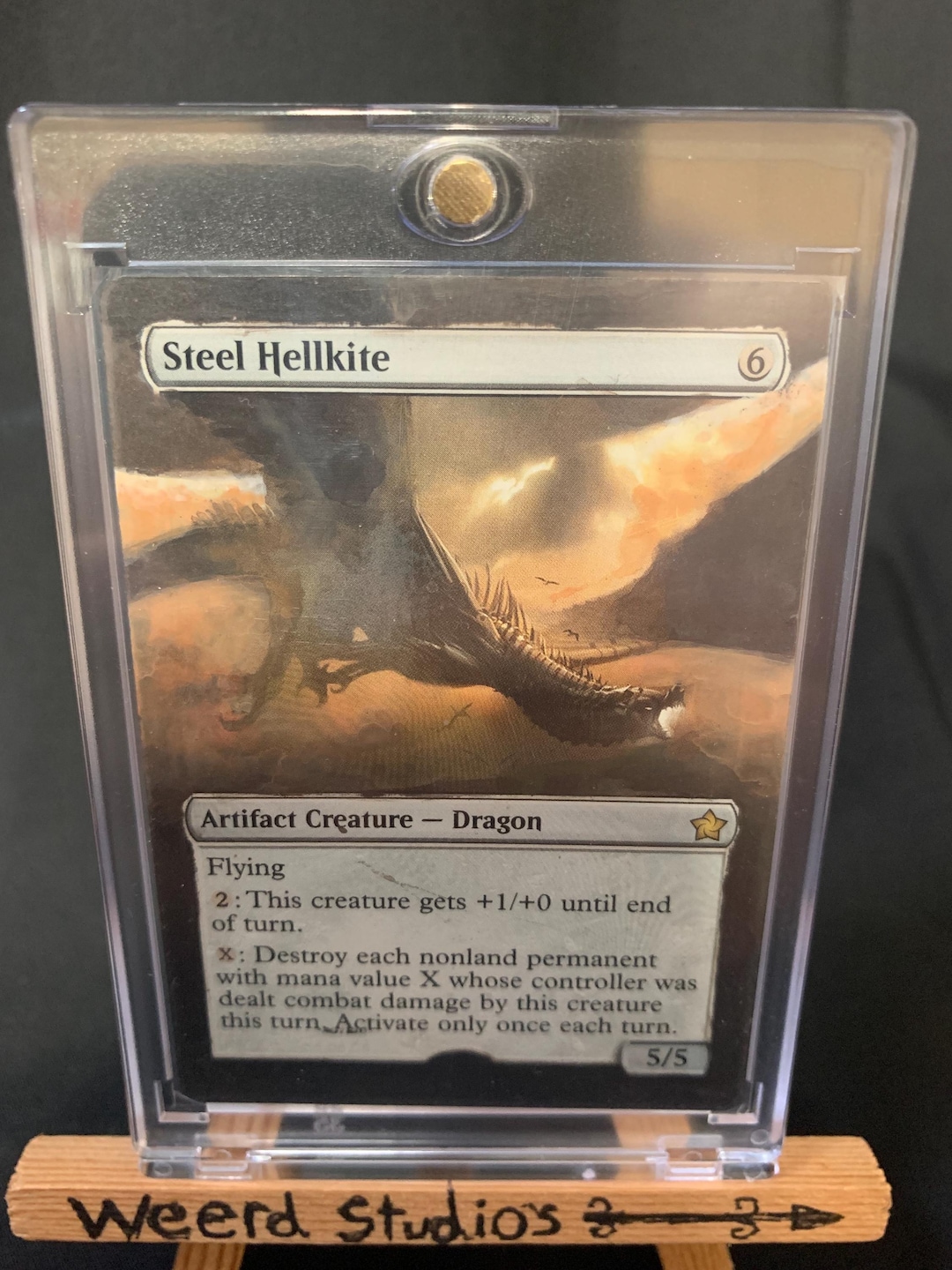 Mtg Steel Hellkite Hand Painted Alter Border Extension for Magic the ...
