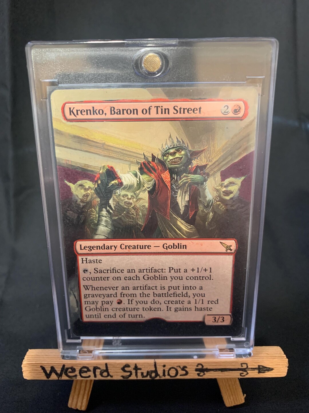 Mtg Krenko, Baron of Tin Street Hand Painted Alter Border Extension for ...