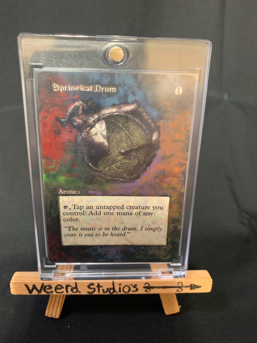 Mtg Springleaf Hand Painted Alter Border Extension WUBRG Colors for ...
