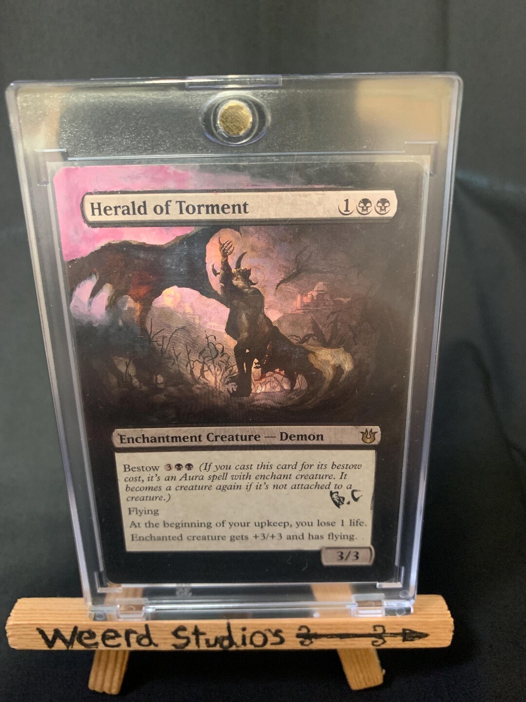 Mtg Herrald of Tournament Hand Painted Alter Border Extension Theros ...