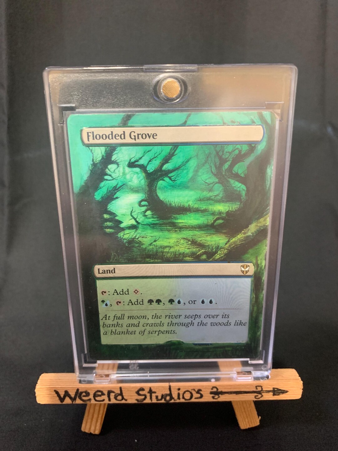 Mtg Flooded Grove Hand Painted Alter Border Extension for Magic the ...