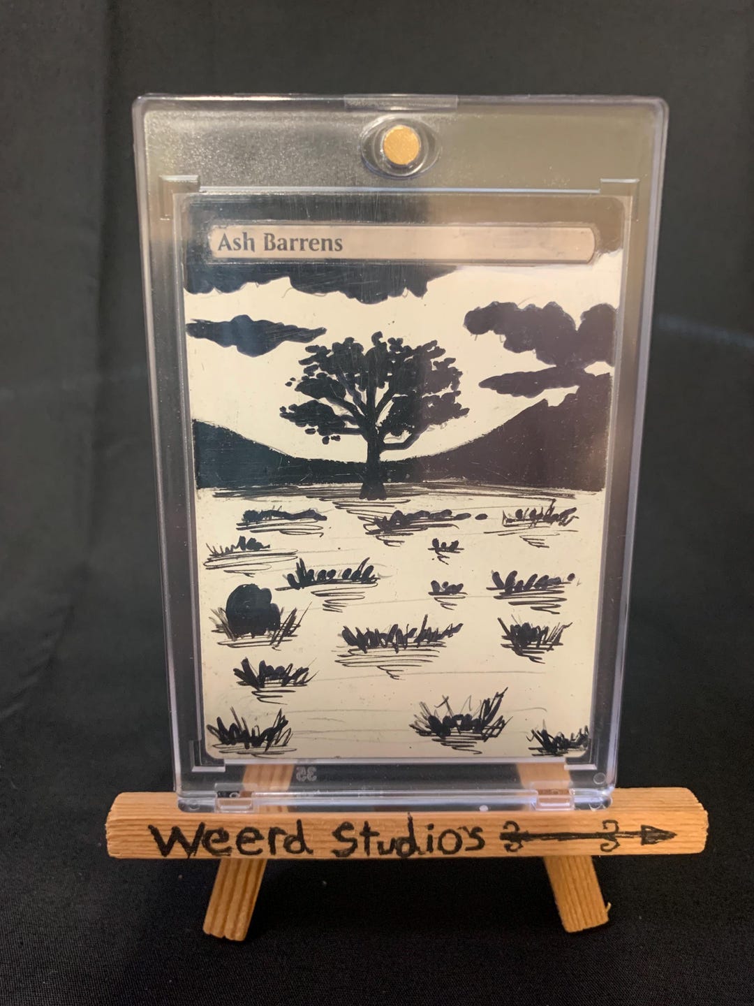 Mtg Ash Barrens Saharan Inspired Desert Hand Painted and Ink Drawn ...