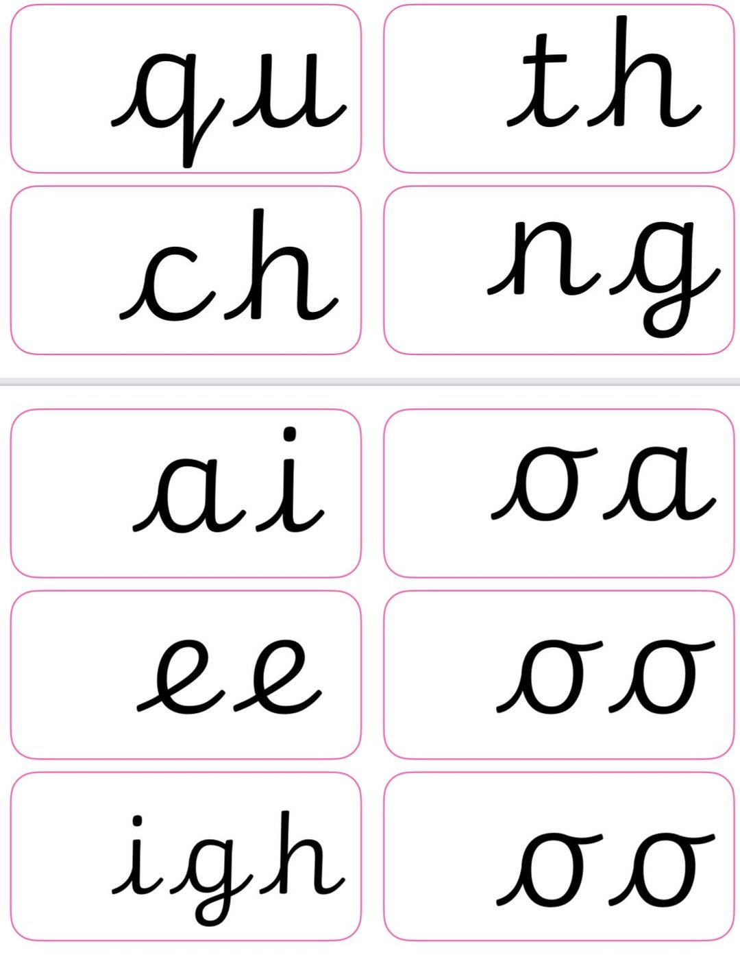 Amazing Phonic Key Rings for Home Practise!precursive - Etsy