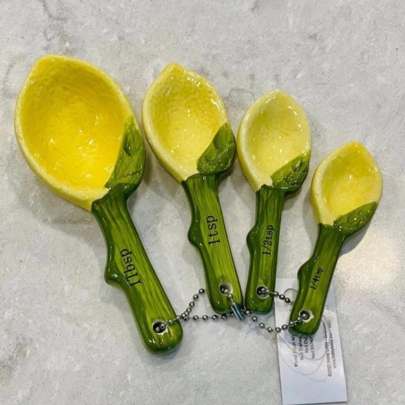 Ceramic Measuring Spoons - Etsy