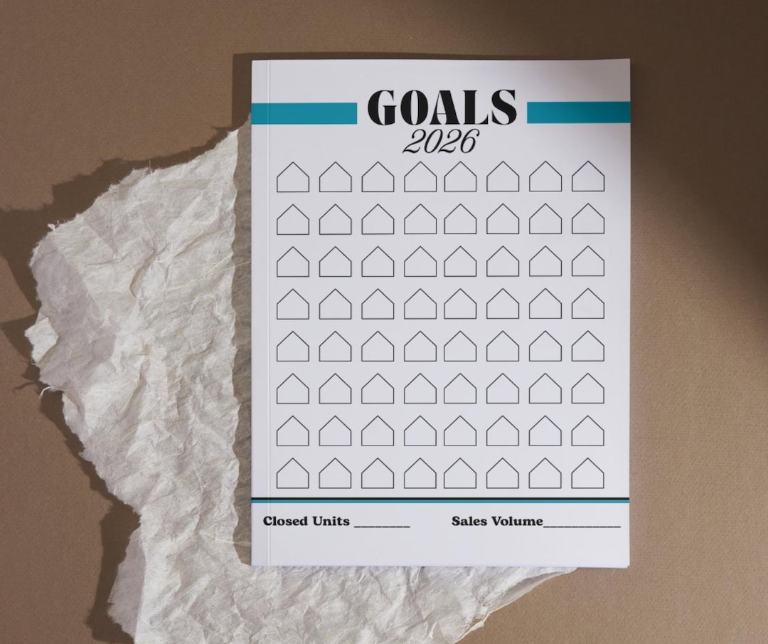 Real Estate Chart Tracker 2026 | Realtor Sales Goals Tracker | Editable ...