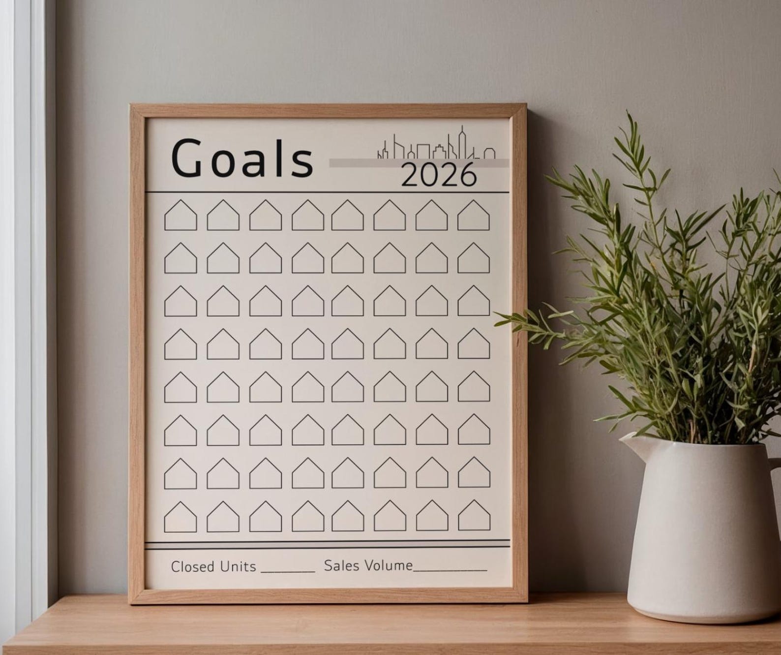 Realtor Goal Tracker | Real Estate Sales Chart (digital Download) - Etsy