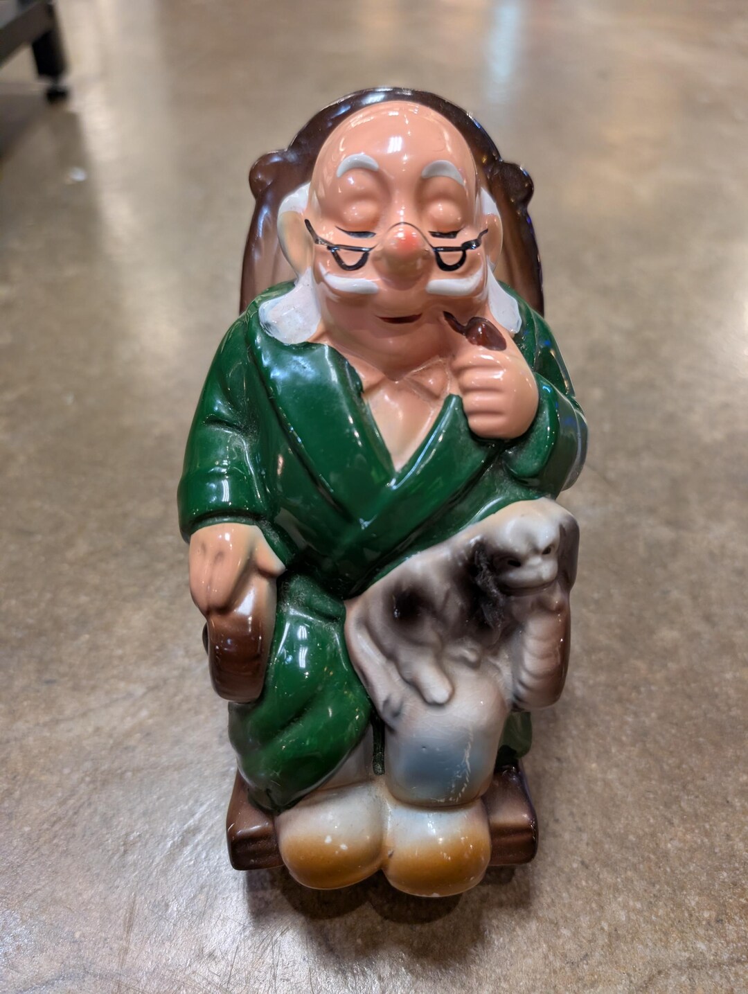 Vintage Lefton Grandpa's Retirement Fund Ceramic Coin Bank - Rocking ...