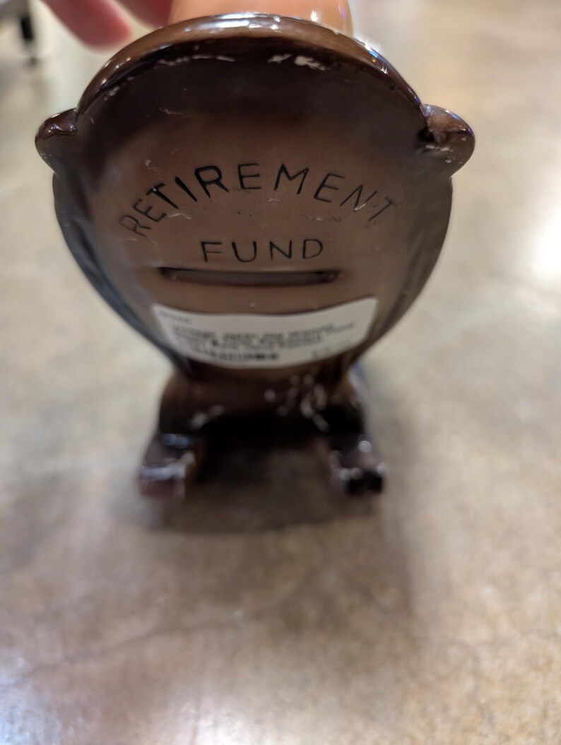 Vintage Lefton Grandpa's Retirement Fund Ceramic Coin Bank - Rocking ...