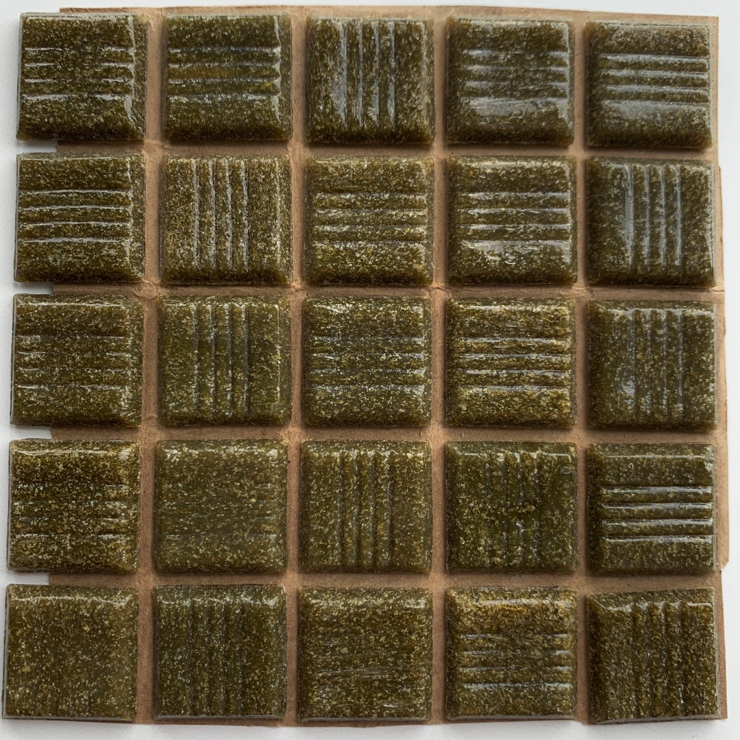 Mosaic Tile Brown Glass Vitreous Glass Tile Mossy Brown Glass Tile for ...