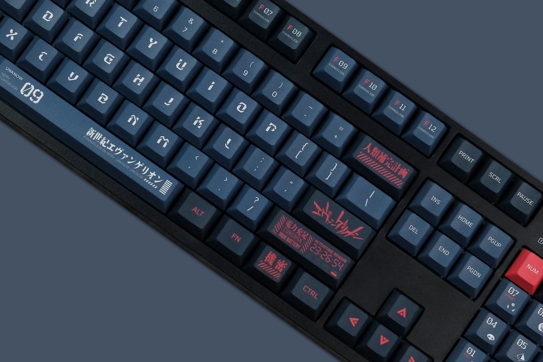 Eva,gaming Keycaps, No. 9 Keycaps,cherry Height Keycaps, Mechanical ...