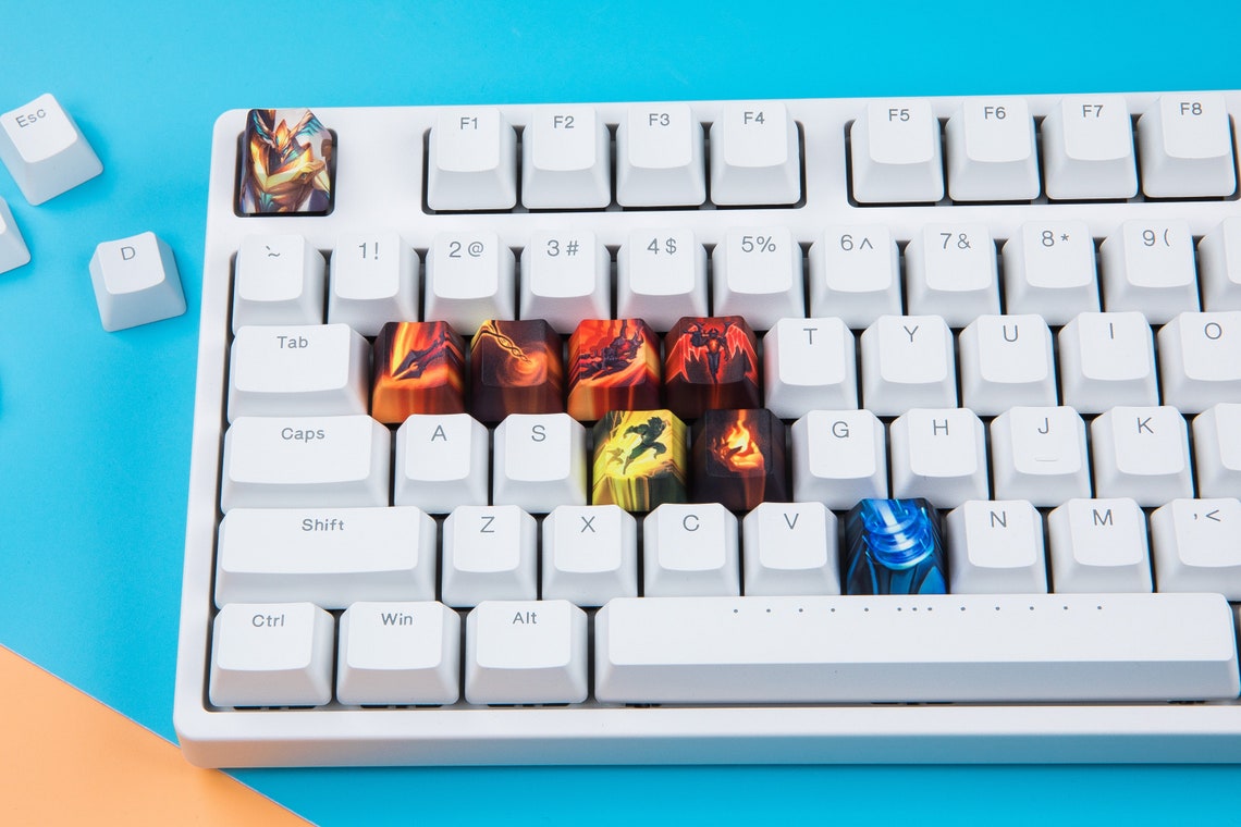 AATROX Keycaps Custom Keycaps LOL Keycaps Champion Keycaps | Etsy