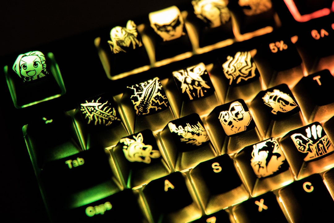 Jinx Keycaps, LOL Keycaps, Champion Custom, Custom Keycaps, Champion ...