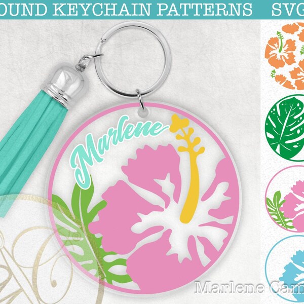 Keychain Svg Round - Etsy