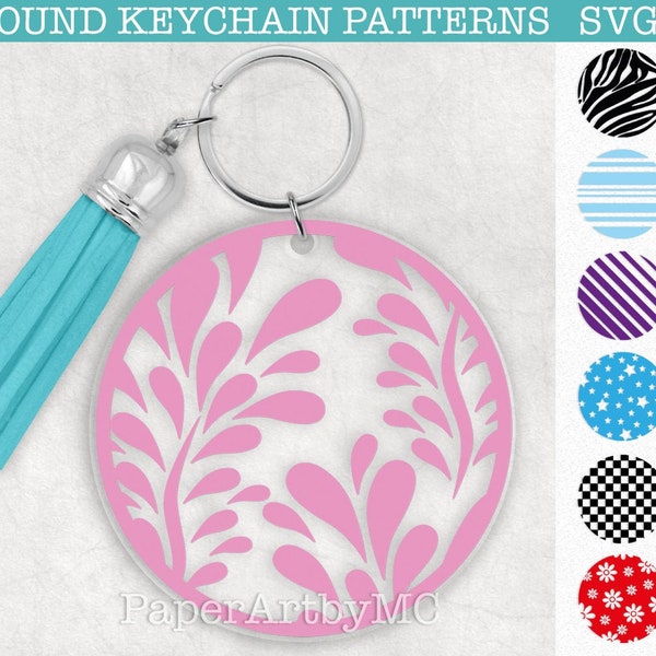 Keychain Svg Round - Etsy