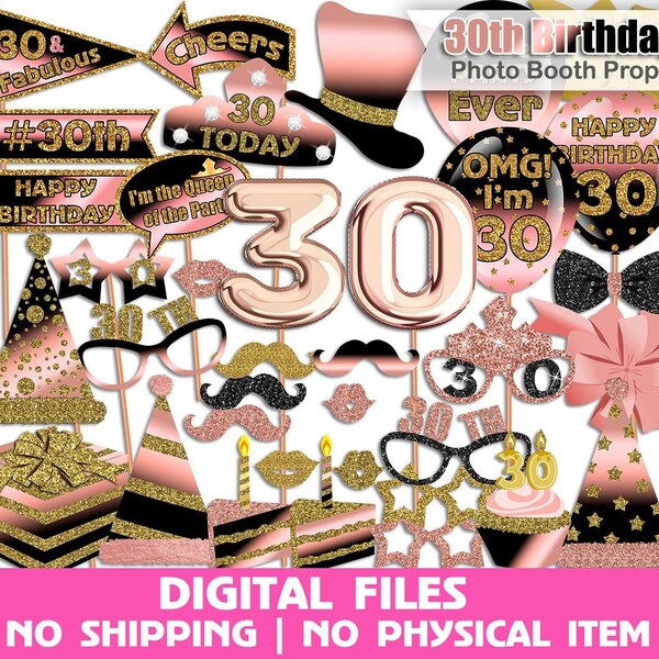 30th Photo Booth - Etsy