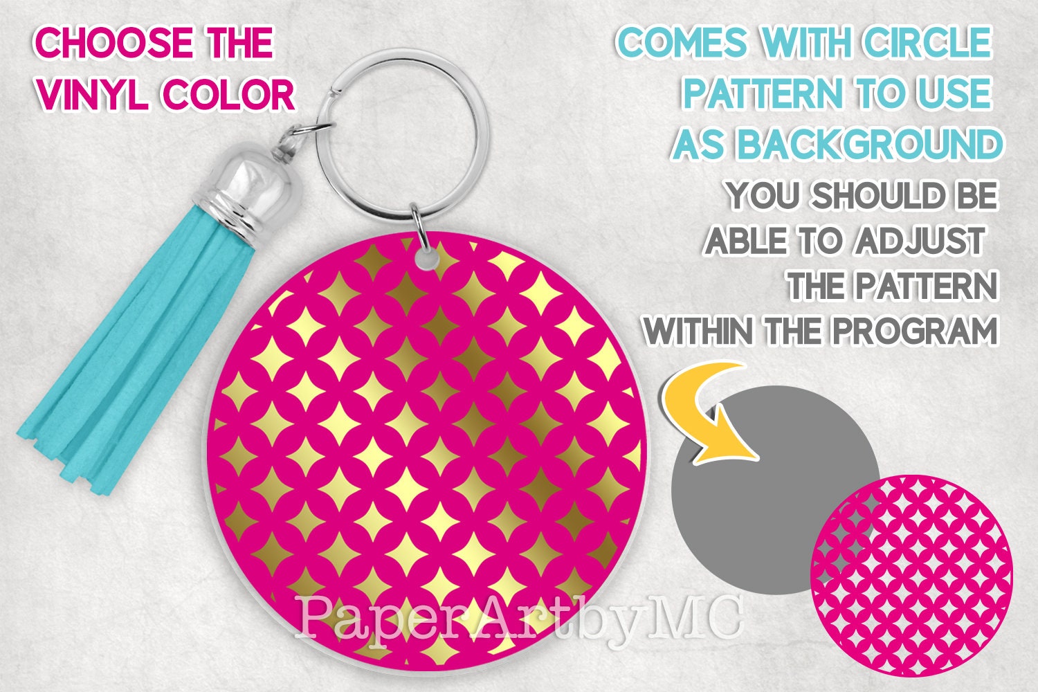 Round Keychain Pattern SVG Bundle / Set of 18 / Svg Dxf Png - Etsy