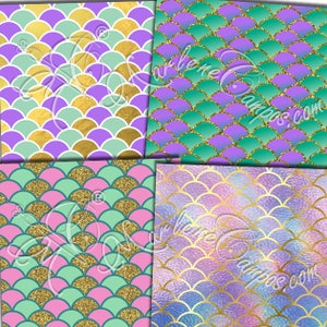Mermaid Scales Digital Paper Mermaid Tail Mermaid Pattern - Etsy