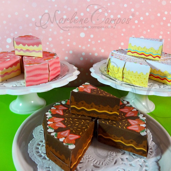 Cake Slice Box - Etsy