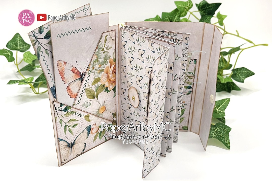 Botanical Ephemera Storage Folio for Junk Journals, Organizer for Paper ...