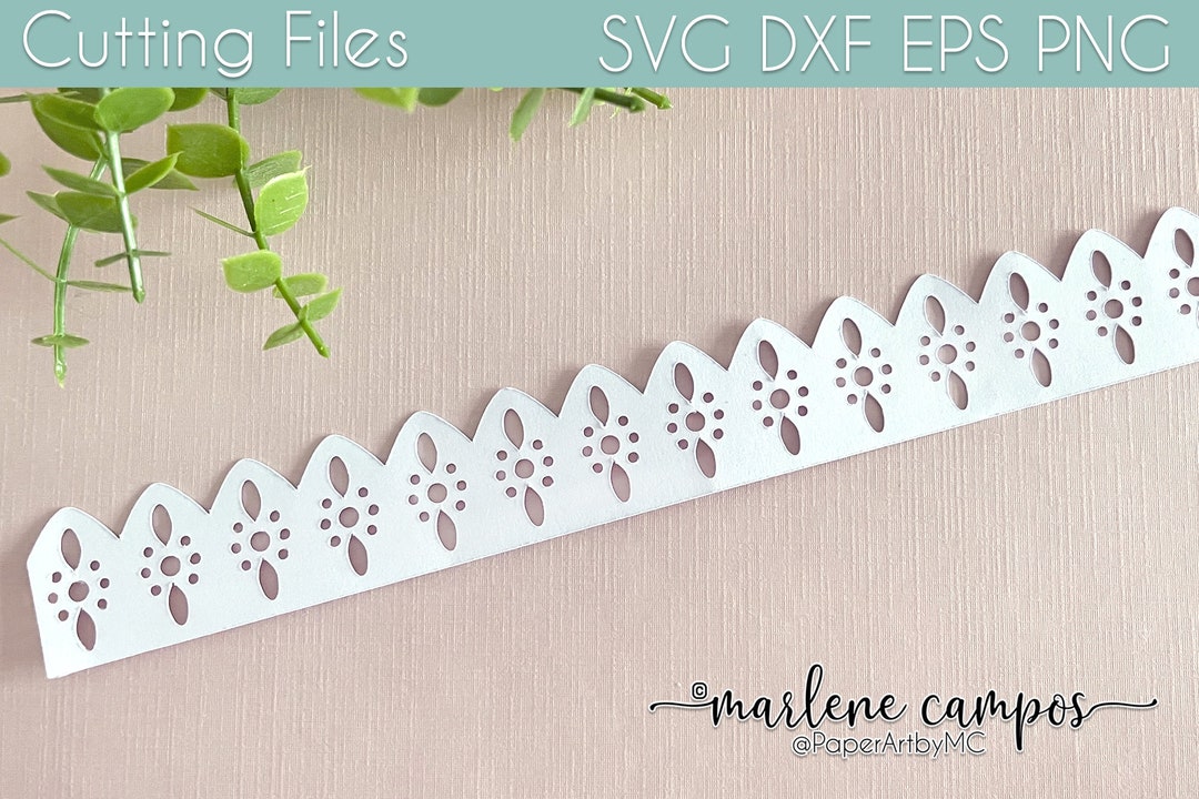 Lace Border CUTTING FILES | Decorative Border, Scrapbook, Journal ...