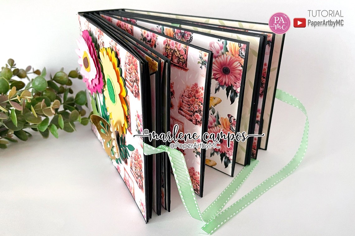 Scrapbook Album, Cutting File SVG, Interactive Album Base, Mini Album ...