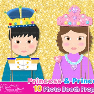 Princess Photo Booth Props Prince Photo Booth Photo Booth - Etsy