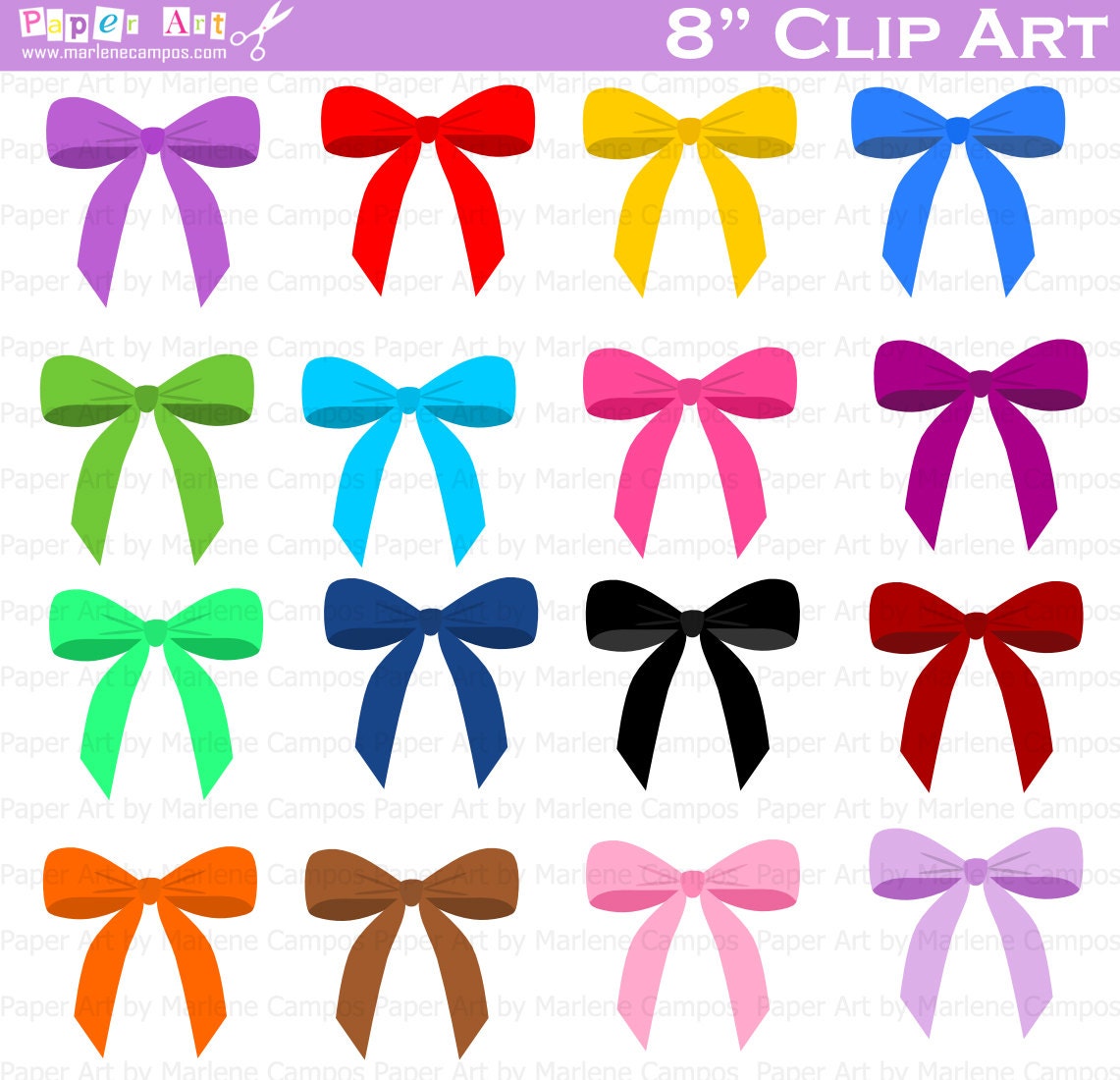 Bows Clip Art Clipart Digital Clip Art de fiesta de - Etsy México
