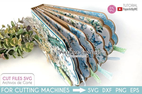 Boxed Gatefold Mini Album Pattern With Video Tutorial - Etsy Canada