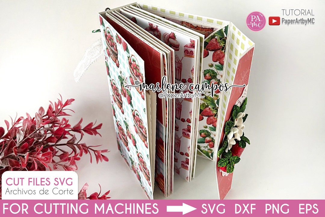 Recipe Book, Scrapbook Album, Cutting File SVG, DIY Scrapbook Album ...