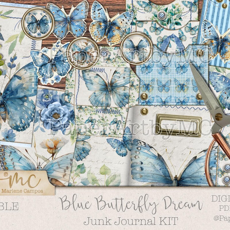 Butterfly Blue Dream - Etsy UK