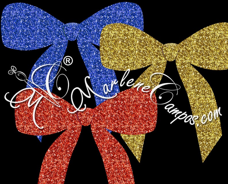 Glitter Bows Clip Art Glitter Bows Clip Art Glitter Clip | Etsy